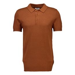 LINDBERGH Herren Poloshirt "LINDBERGH Poloshirt"copper mel, Gr. S, Obermaterial: 80% Viskose, 20% Nylon, Shirts