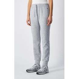 Jogginghose Champion, Damen, Gr. L (42/44), N-Gr, grau (noxm), Obermaterial: 92% Baumwolle, 8% Elasthan, Hosen Jogginghose