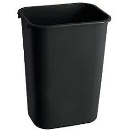 Rubbermaid Rechteckiger Abfalleimer 39 L Schwarz PE (Polyethylen)