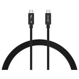 XLayer Thunderbolt USB-C-Kabel USB-C Male USB-C Male 1 m Schwarz