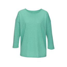 Vivance Langarmshirt 'mit modischer Struktur' mehrfarbig Gr. 48/50 f&uuml;r Damen. Mit Rundhals. Bequem. Nachhaltig.