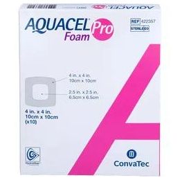Aquacel Foam pro 10x10 cm Hydrofiber Schaumverband 10 ST