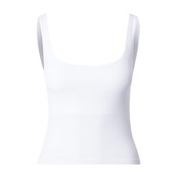 ICANIWILL Sporttop 'Smooth' Damen Gr&ouml;&szlig;e S silber / wei&szlig;