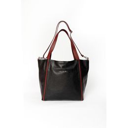 Anna Morellini Leder-Shopper "Giusermina" in Schwarz - (B)44 x (H)30 x (T)18 cm - 75% | Damen-taschen
