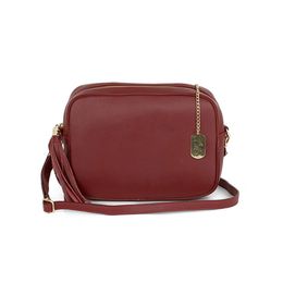 Anna Morellini Leder-Umh&auml;ngetasche "Berta" in Braun - (B)28 x (H)20 x (T)10 cm - 75% | Damen-taschen