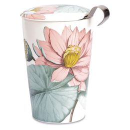 eigenart Teetasse "Teaeve - Padma" in Rosa/ Gr&uuml;n - 350 ml - 11% | Gedeckter-tisch