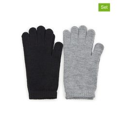 ORSAY 2er-Set: Fingerhanschuhe in Schwarz/ Grau - 50% | Damenhandschuhe