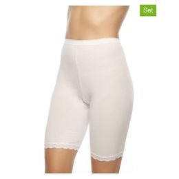 COTONELLA 2er-Set: Shape-Hosen in Weiß - 40% | Größe M | Damen-dessous
