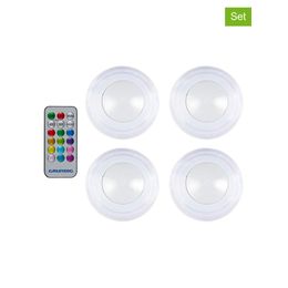 Grundig 4er-Set: LED-Spots in Weiß - Ø 19 cm - 12% | Lichterketten-dekobeleuchtung