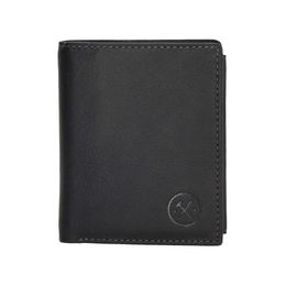 HIDE & STITCHES Leder-Geldb&ouml;rse in Schwarz - (B)10 x (H)8 x (T)1,5 cm - 63% | Herren-portemonnaies-etuis