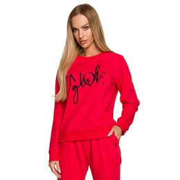made of emotion Sweatshirt in Rot - 43% | Gr&ouml;&szlig;e L | Damen-sweatshirts-jacken