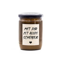 Mad Candle Duftkerze "Mit Dir ist alles schöner" in Braun - 360 g - 53% | Kerzen-vasen