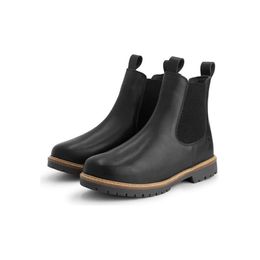 TRAVELIN' Leder-Chelsea-Boots "Ringsaker" in Schwarz - 54% | Gr&ouml;&szlig;e 42 | Stiefeletten