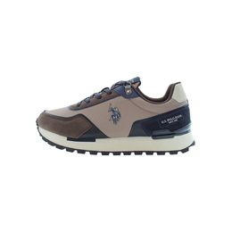 U.S. Polo Assn. Sneakers in Braun/ Dunkelblau - 58% | Gr&ouml;&szlig;e 44 | Herrensneakers