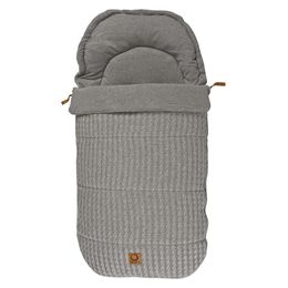 easygrow Fußsack "Grandma Old" in Grau - (L)110 cm - 31% | Baby-fusssaecke