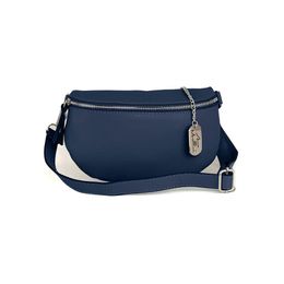 Anna Morellini Leder-Gürteltasche "Berenice" in Dunkelblau - (B)25 x (H)14 x (T)1 cm - 74% | Damen-koffer-reisegepaeck