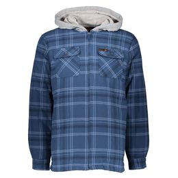 Bench Hemdjacke "Sinclair" in Blau - 43% | Gr&ouml;&szlig;e 52 | Herren-plussize