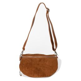 Anna Morellini Leder-Umh&auml;ngetasche "Filellia" in Camel - (B)25 x (H)14 x (T)1 cm - 75% | Damen-taschen