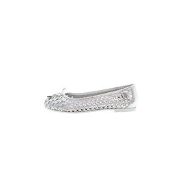 U.S. Polo Assn. Leder-Ballerinas in Silber - 55% | Größe 36 | Damen-ballerinas