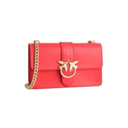 Pinko Leder-Umh&auml;ngetasche in Rot - (B)27 x (H)16,5 x (T)7,5 cm - 34% | Damen-taschen