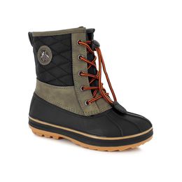Kimberfeel Winterstiefel "Noor" in Schwarz/ Khaki - 45% | Gr&ouml;&szlig;e 30 | Kinderstiefel