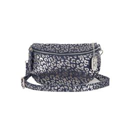 Anna Morellini Leder-Brustbeutel "Romola" in Dunkelblau/ Silber - (B)25 x (H)14 x (T)1 cm - 79% | Damen-koffer-reisegepaeck