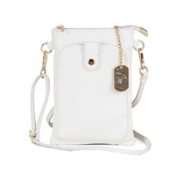 Anna Morellini Leder-Umh&auml;ngetasche "Erica" in Wei&szlig; - (B)14 x (H)21 x (T)1 cm - 73% | Damen-taschen