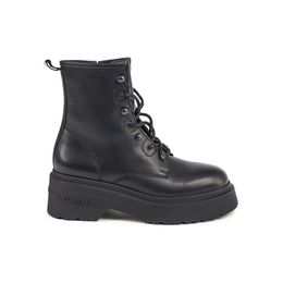 Tommy Hilfiger Shoes Leder-Boots in Schwarz - 44% | Größe 40 | Damen-stiefel