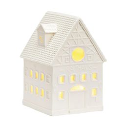 G. Wurm Windlicht ''House'' in Weiß - (B)8 x (H)12 x (T)8 cm - 34% | Kerzen-vasen