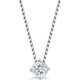 Diamant Exquis Wei&szlig;gold-Halskette mit Diamant-Anh&auml;nger - (L)45 cm - 75% | Schmuck