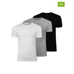 Ralph Lauren Underwear 3er-Set: Shirts in Weiß/ Schwarz/ Grau - 20% | Größe XL | Herren-plussize
