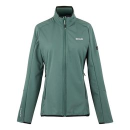 Regatta Softshelljacke "Moutdale" in Gr&uuml;n - 75% | Gr&ouml;&szlig;e 34 | Damen-outdoorjacken