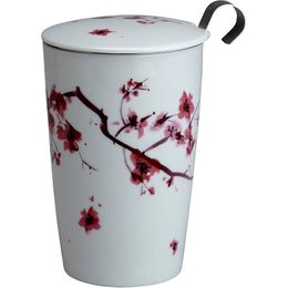 eigenart Teetasse "Teaeve - Cherry Blossom" in Wei&szlig;/ Pink - 350 ml - 11% | Gedeckter-tisch
