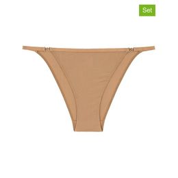 Dorina 2er-Set: Strings in Hellbraun - 49% | Gr&ouml;&szlig;e L | Damen-unterteile