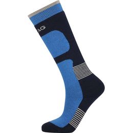 ZIGZAG Ski-/ Snowboardsocken "Tippy" in Blau - 32% | Gr&ouml;&szlig;e 25-28 | Kinder-socken-strumpfhosen
