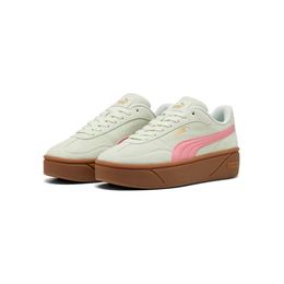 Puma Leder-Sneakers "Club II Era" in Gr&uuml;n/ Pink - 28% | Gr&ouml;&szlig;e 40 | Damen-sneakers