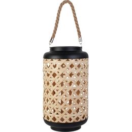 Garden Spirit Laterne in Hellbraun/ Schwarz - (H)38,5 x Ø 21 cm - 42% | Kerzen-vasen