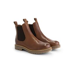 TRAVELIN' Leder-Chelsea-Boots "Randers" in Hellbraun - 59% | Größe 38 | Stiefeletten