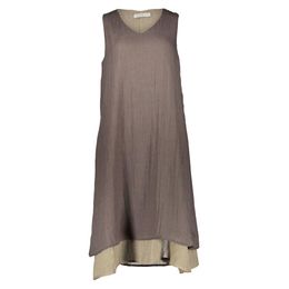 Le Jardin du Lin Leinen-Kleid in Taupe - 68% | Gr&ouml;&szlig;e 42 | Damen-kleider