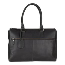 Burkley Leder-Schultertasche in Schwarz - (B)39 x (H)29 x (T)15 cm - 56% | Damen-taschen