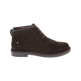 U.S. Polo Assn. Leder-Boots in Braun - 57% | Größe 43 | Herrenstiefel