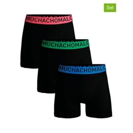 MUCHACHOMALO 3er-Set: Boxershorts in Schwarz - 58% | Gr&ouml;&szlig;e S | Herren-waesche