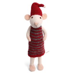 Gry & Sif Dekofigur ''Mouse'' in Wei&szlig;/ Rot - (B)6 x (H)27 x (T)6 cm - 14% | Dekofiguren