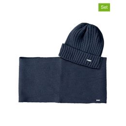B.Nosy 2tlg.Winteraccessoires-Set in Dunkelblau - 48% | Größe 134-164 | Kindermuetzen