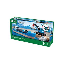 Brio Containerschiff mit Kranwagen - ab 3 Jahren - 32% | Technikspielzeug