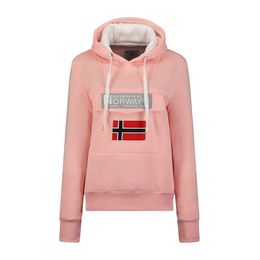 Geographical Norway Hoodie "Gadrien" in Rosa - 66% | Gr&ouml;&szlig;e M | Damen-sweatshirts-jacken