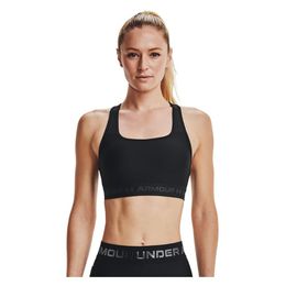 Under Armour Sport-BH "Crossback" in Schwarz - Medium - 57% | Gr&ouml;&szlig;e XS | Damen-sportunterwaesche