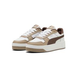 Puma Sneakers "Carina Street" in Wei&szlig;/ Hellbraun - 39% | Gr&ouml;&szlig;e 38 | Damen-sneakers