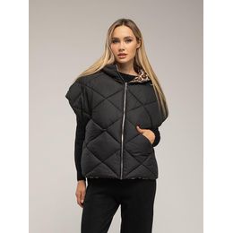 Tantra Wende-Steppjacke in Schwarz/ Beige - 52% | Gr&ouml;&szlig;e L | Damenjacken