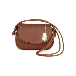 Anna Morellini Leder-Umhängetasche "Drina" in Braun - (B)22 x (H)15 x (T)10 cm - 79% | Damen-taschen